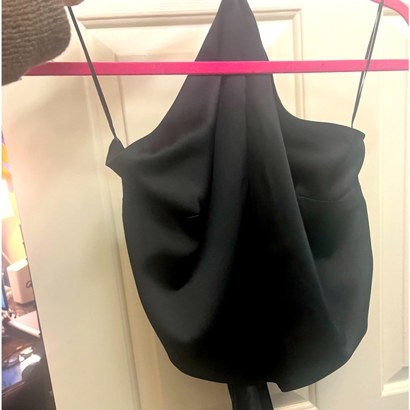 Retrofete | Tops | Retrofetes Doris Silk Wrap Top In Black | Poshmark
